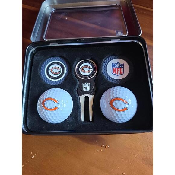 Other | Chicago Bears Nfl Golf Ball And Chip Marker Golf Gift Set ...